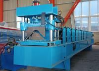 China Metal Roof Tile Ridge Cap Rollformers With Hydraulic Pressing And Cutting for sale