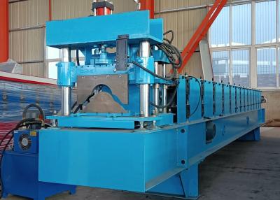 China Metal Roof Tile Ridge Cap Rollformers With Hydraulic Pressing And Cutting for sale