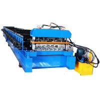 China Galvanized Steel Hydraulic Cutting Floor Deck Roll Forming Machine Cold for sale