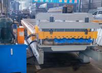 China Blue 4kw Power Roofing Sheet Roll Forming Machine For Corrugated for sale