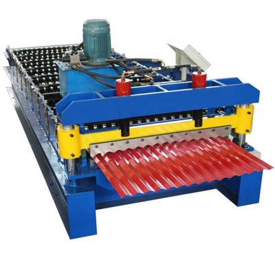China Chain Drive Step Tile Roll Forming Machine Aluminum Material 380v Voltage for sale