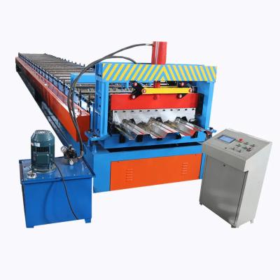 China Efficient Floor Deck Roll Forming Machine Cold 4t Capacity 45 Steel Rollers for sale