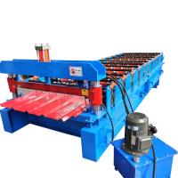 China 840mm Trapezoid Type Tile Forming Machine Hydraulic Cutting for sale