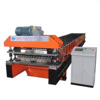 China High Accuracy Corrugated Sheet Roll Forming Machine Hydraulic Cutting for sale