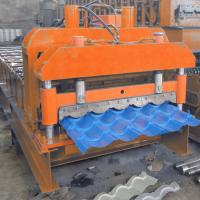 China Long Span Glazed Tile Roof Sheet Roll Forming Machine Cold Effective Width 1080 Mm for sale