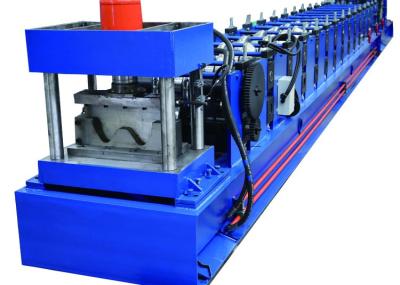 China GI Highway Guardrail Roll Forming Machine With Cutting Blade Material Cr12Mov And Roller Diameter 80mm for sale