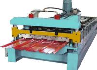 China Precision Hydraulic Cutting Roof Roll Forming Machine With PLC Control System for sale