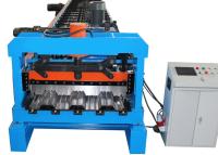China 18-26 Station Cold Galvanized Steel Deck Roll Forming Machine With Hydraulic Cutting for sale