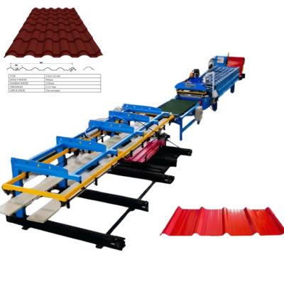 China Automatic Metal Steel Glazed Tile Forming Machine For Building Materials Machinery for sale