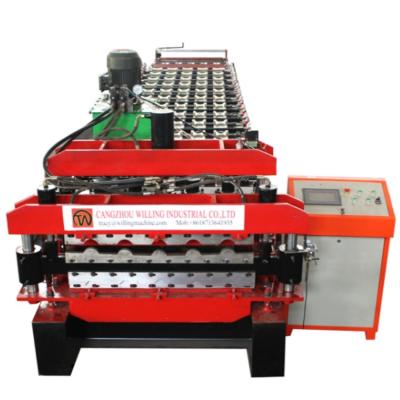 China High Precision IBR Corrugated Roof Roll Forming Machine With Customized Length Guarantee for sale