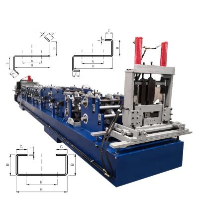 China Automatic C Z Shaped Steel Cold Roll Forming Machine Forming Speed 10-22m/Min for sale