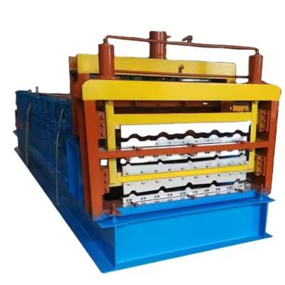 China High Speed North America Market Mexico Roof Sheet  Double Layer Roofing Tile Machine for sale