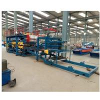 China Steel EPS / Rock Wool Sandwich Panel Production Wall / Roof Roll Forming Machine For Sheet Tile Making And 30T Total Weight for sale