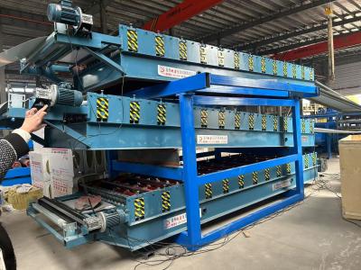 China Fireproof Rock Wool Sandwich Panel Roll  Sound Insulation High Speed EPS Rockwool Sandwich Roof Tile Panel Production Line for sale