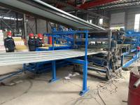 China Fireproof Rock Wool Sandwich Panel Roll  Sound Insulation High Speed EPS Rockwool Sandwich Roof Tile Panel Production Line for sale