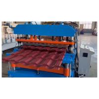 China PLC Control Metal Cold Steel Glazed Roof Tile Making Machine Step Tile Roofing Sheet Roll Forming Machine Factory for sale