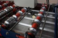 China 380v 50hz Ribtype Roof Roll Forming Machine 36 Coverage 3/4 High Ribs Easy Operation for sale