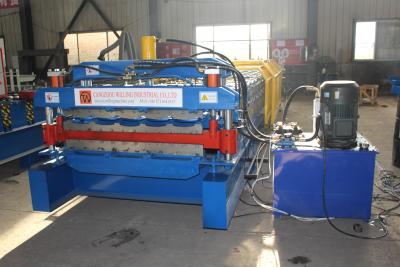 China IBR Glazed  Double Layer Roof sheet  Roll Forming Machine 15m/Min For Ppgi Panel Roof for sale