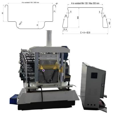 China Portable Gutter Roll Forming Machine with 500mm Feeding Width and 8-15m/min Production Capacity for Various Growing Methods for sale