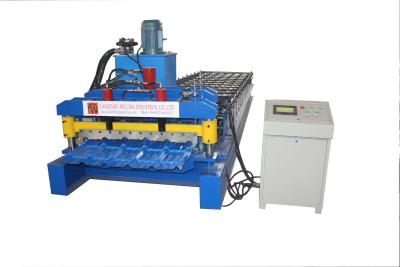 China Full Automatic Roof Sheet Glazed Tiles Roll Forming Machine Steptile Type for sale
