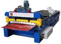 China 0.3-0.6mm Roof Roll Forming Machine PI/GGPI 9 Rows Corrugated Sheet Making Machine for sale