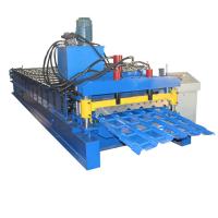 China 2025 New Design for Glazed Roof Tile Roof Sheet Roll Forming Machine With 18 Rows for sale