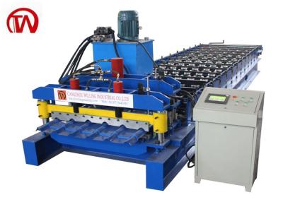 China Steel Roof Steel Glazed Tile Roof Tile Roll Forming Machine Antique Color for sale