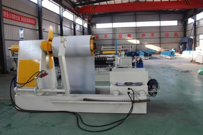 China Simple Cut To Length And Slitting Line Low Speed Metal Roofing Roll Former for sale