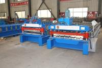 China Wave Shape 0.9mm 3.5kw Corrugated Roof Roll Forming Machine for sale