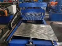 China Flying Cut System Plc Corrugated Roof Roll Forming Machine for sale