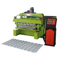 China Glazed Tile Wall Panel Double Layer Roll Forming Machine For Building Material for sale