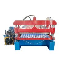 China Corrugated Galvanized Sheet Panel Roll Forming Machine PLC Control for sale