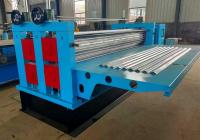 China Iron Sheet 0.14-0.3mm Roof Roll Forming Machine Barrel Corrugator for sale