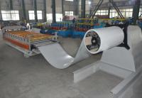 China Glazed Metal Tile Making PPGI Roof Roll Forming Machine Auto Cutting for sale