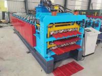 China Panel 4kw Ibr Roof Machine Corrugated Metal Steel Glazed Tile Sheet Three Layer for sale