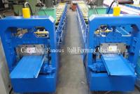 China No Nails Self Locking Roof Panel Roll Forming Machine Plc Control for sale