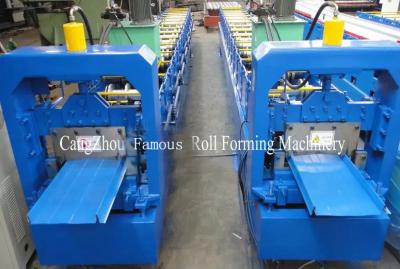 China No Nails Self Locking Roof Panel Roll Forming Machine Plc Control for sale