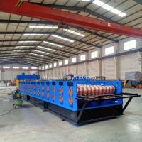 China PLC Controlled 2.5T Corrugated Roof Sheet Roll Forming Machine For Efficient Production for sale