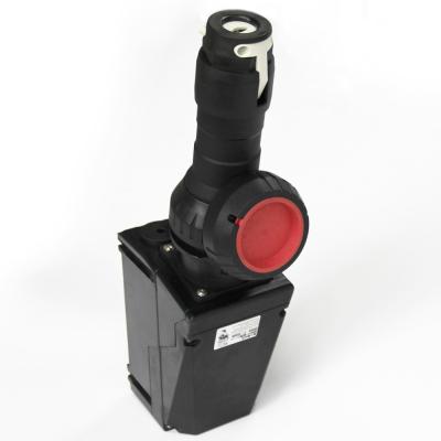 China Wall Mount Explosion Proof Plug And Socket ATEX Hazardous 32A 5 Pins 3 Phase for sale