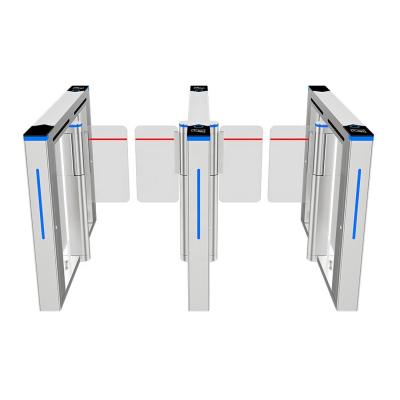 China Swing Speed Gate Turnstile Anti Crush Optical Face Recognition Turnstiles for sale