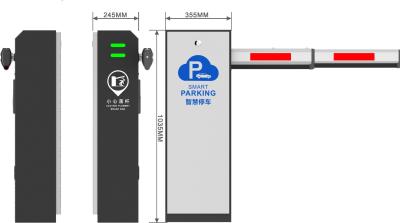 China DC Parking Came Boom Barrier Gate With Led Light On Arm for sale