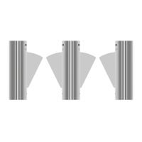 China Flap Electronic Turnstile Gates 304 Stainless Steel Low Noise Turnstile Entry Systems for sale
