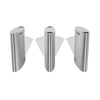 China Low Noise Pedestrian Turnstile Gate Access Control Security Flap Barrier for sale