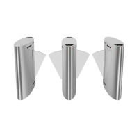 China Quick Pass Hands Free Flap Barrier Slim Speed Gate Turnstile With Face Recognition for sale