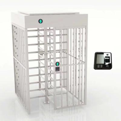 China Bi Directional Pedestrian Full Height Turnstile Gate SUS304 With RFID Card Reader for sale