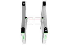 China High Speed Glass Security Turnstiles Anti Crush Optical Face Recognition Turnstiles for sale