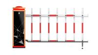 China Parking Entrance Boom Barrier Gate with Waterproof Cabinet Max 6m Boom Length Integrative Machine Core for sale