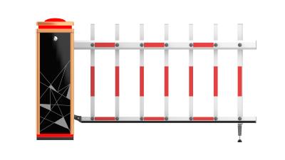 China Parking Entrance Boom Barrier Gate with Waterproof Cabinet Max 6m Boom Length Integrative Machine Core for sale