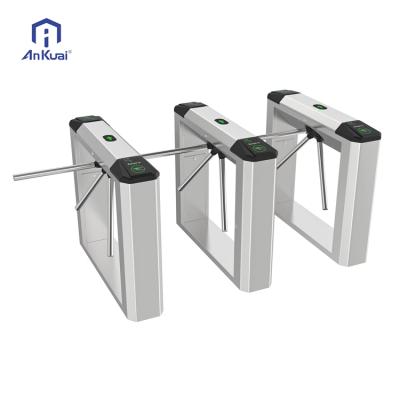 China Outdoor Waterproof RFID Card Access Control Tripod Turnstile with QR Code for Stadiums and Amusement Parks for sale