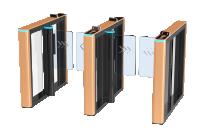 China Free Passage When Power-off Swing Barrier Turnstile with Temperature for sale